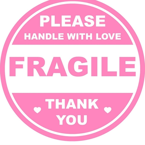 Office | 10 Count Pink Fragile Stickers | Poshmark